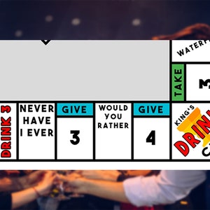 Drinking Game - Alcohol Game - Printable Drinking Game - Monopoly ...