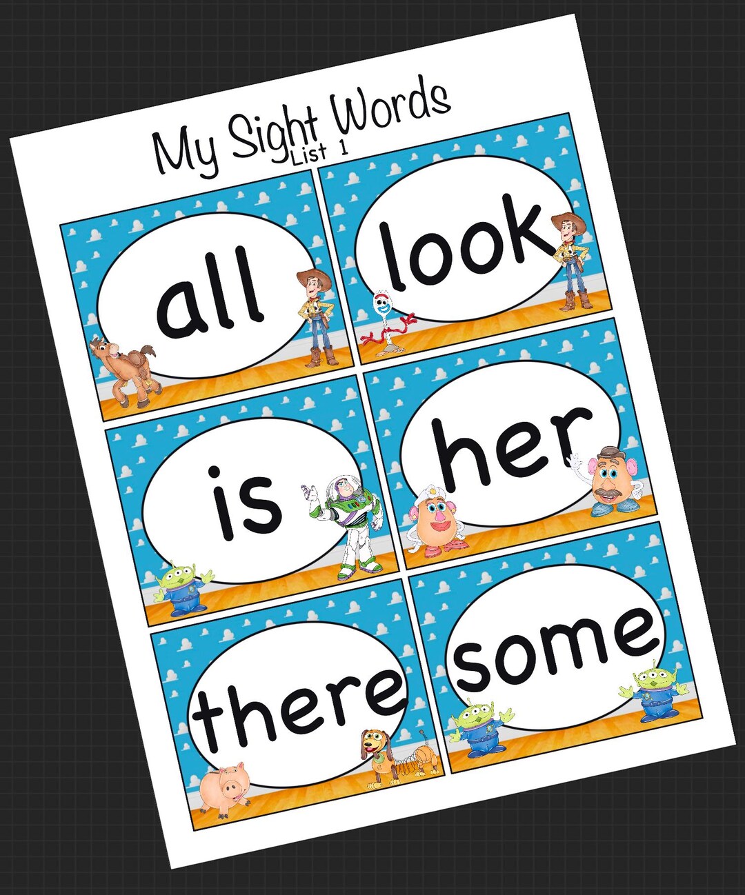 60 Printable First 60 Sight Word Flashcardsprintable Prek-1st Grade ...