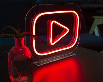 Youtube Neon Sign - Etsy