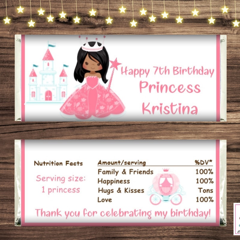 Princess Candy Bar - Etsy