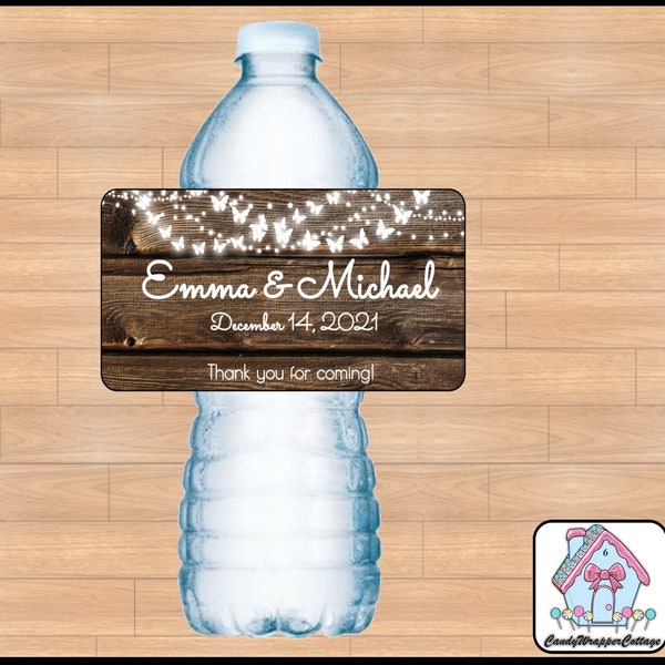 Rustic Wedding Label - Etsy