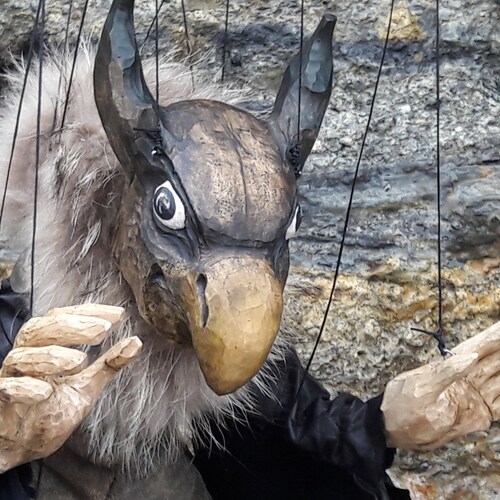 Dragon Spike Hand-carved Marionette Puppet | Etsy