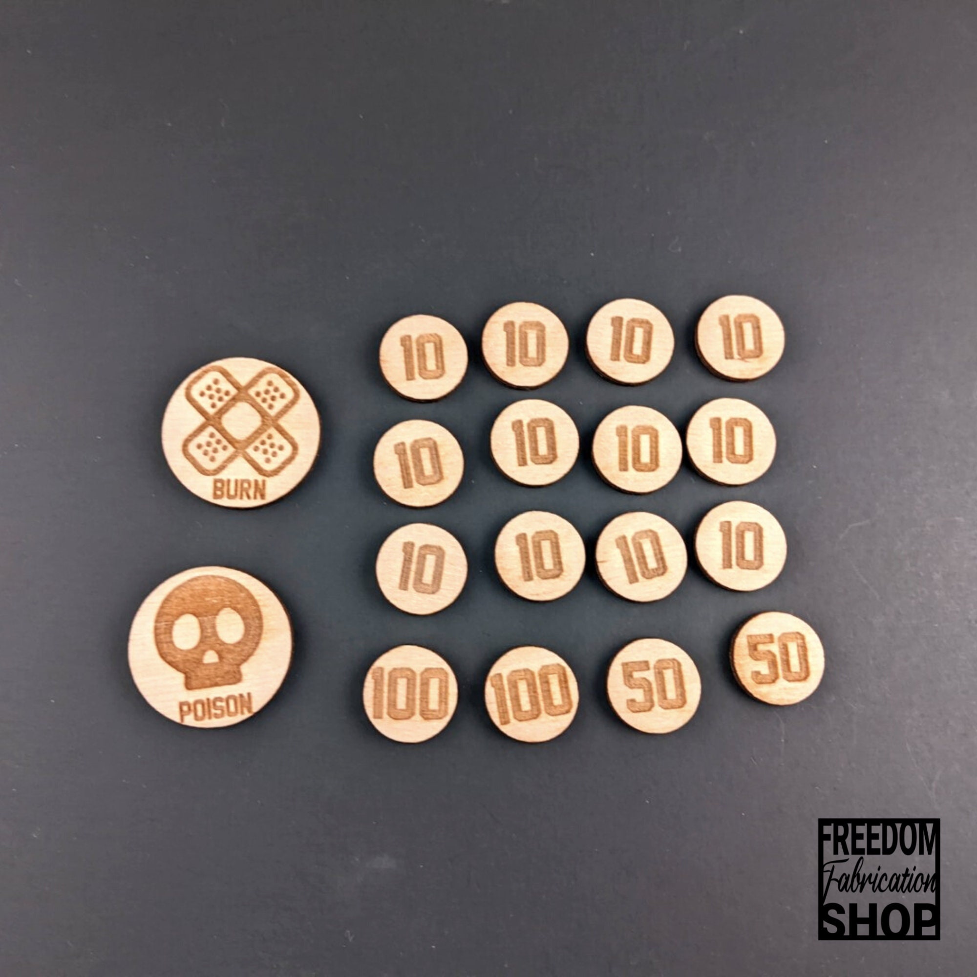 Pokémon TCG Wooden Damage Counters | Damage Markers | Damage Tokens - Etsy