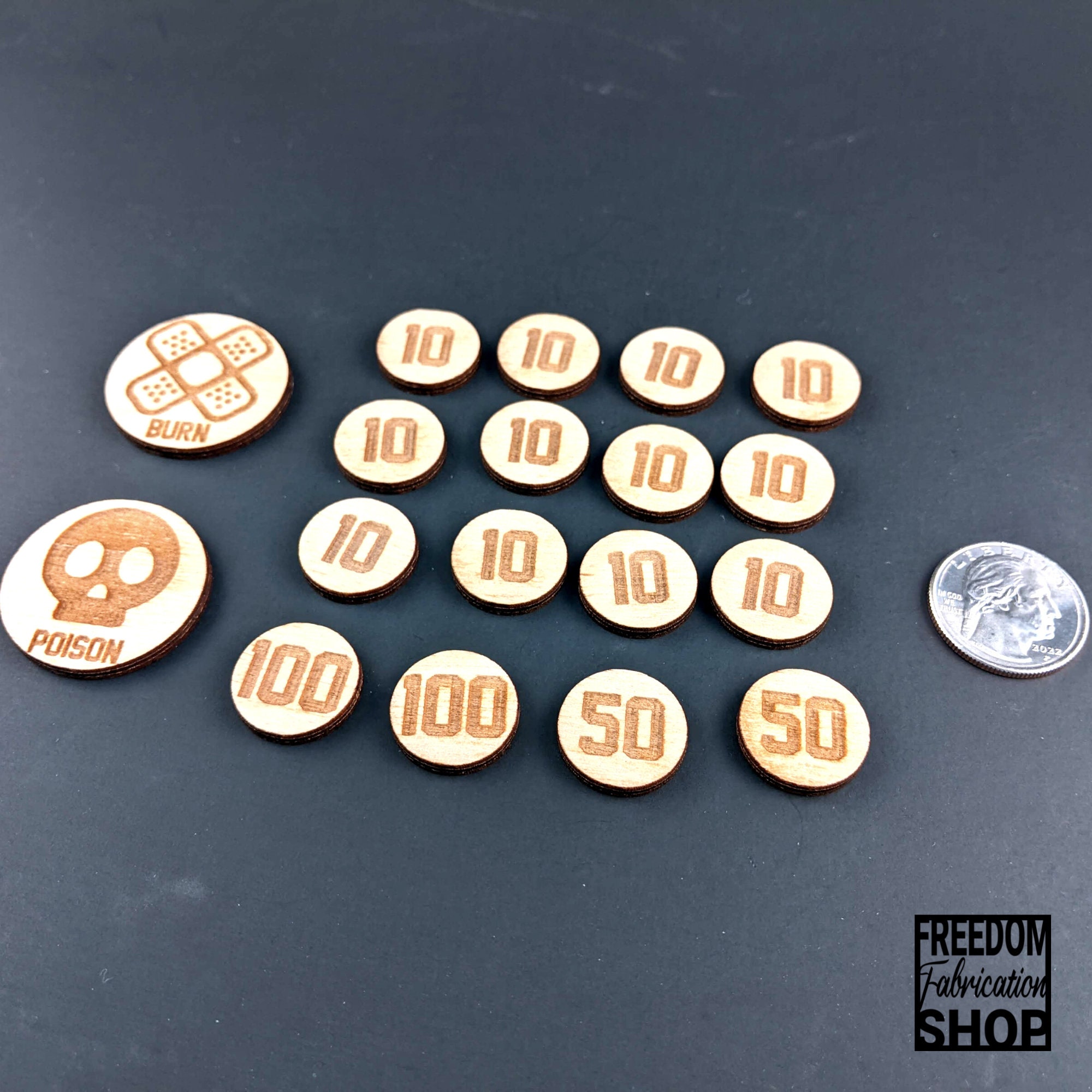 Pokémon TCG Wooden Damage Counters | Damage Markers | Damage Tokens - Etsy