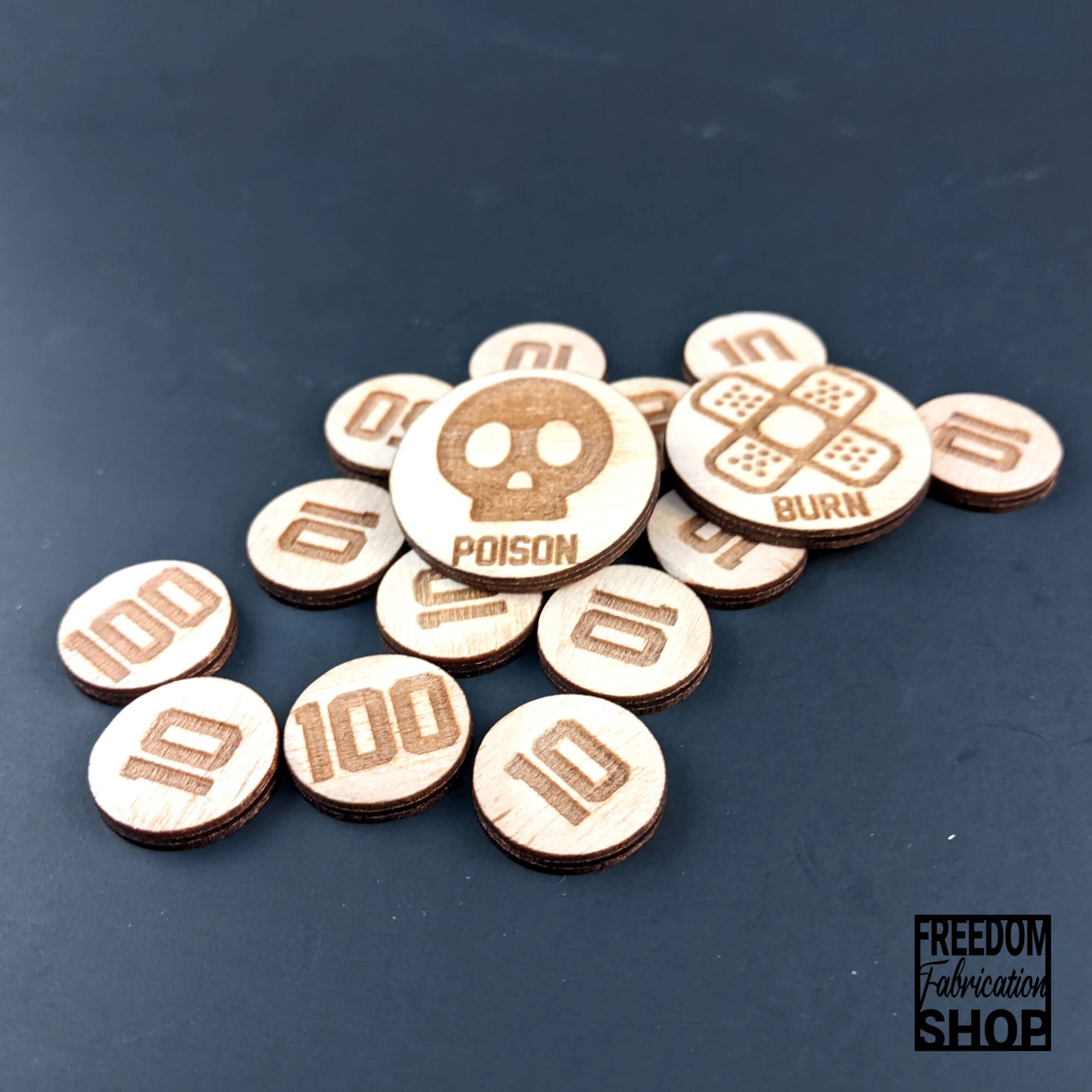 Pokémon TCG Wooden Damage Counters | Damage Markers | Damage Tokens - Etsy