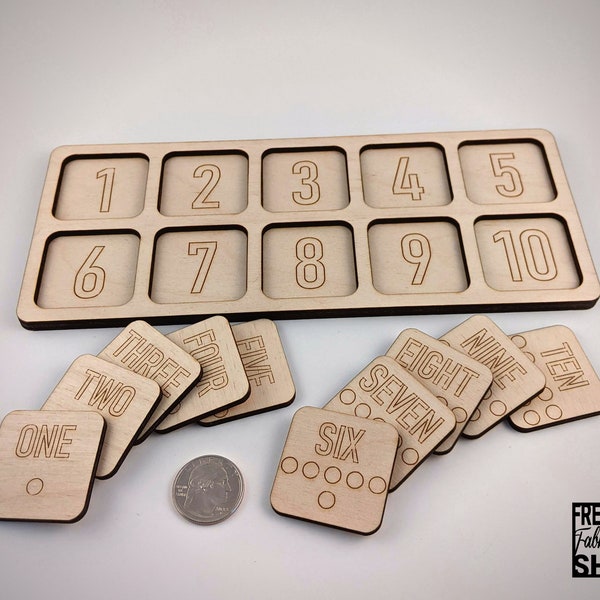 Wooden Ten Frame - Etsy