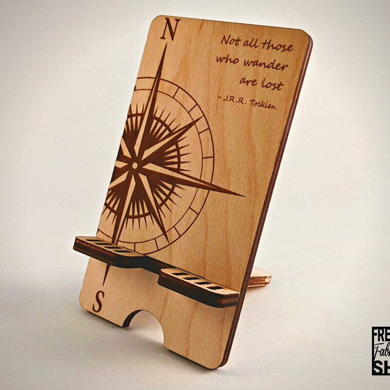 Wood Phone Stand - Etsy