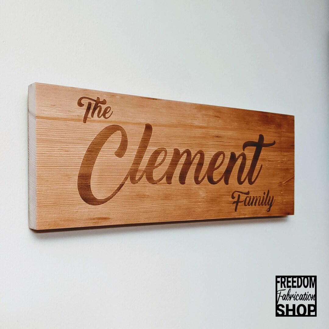 Customized Family Sign, Engraved Family Sign, Wedding Gift, Reclaimed ...