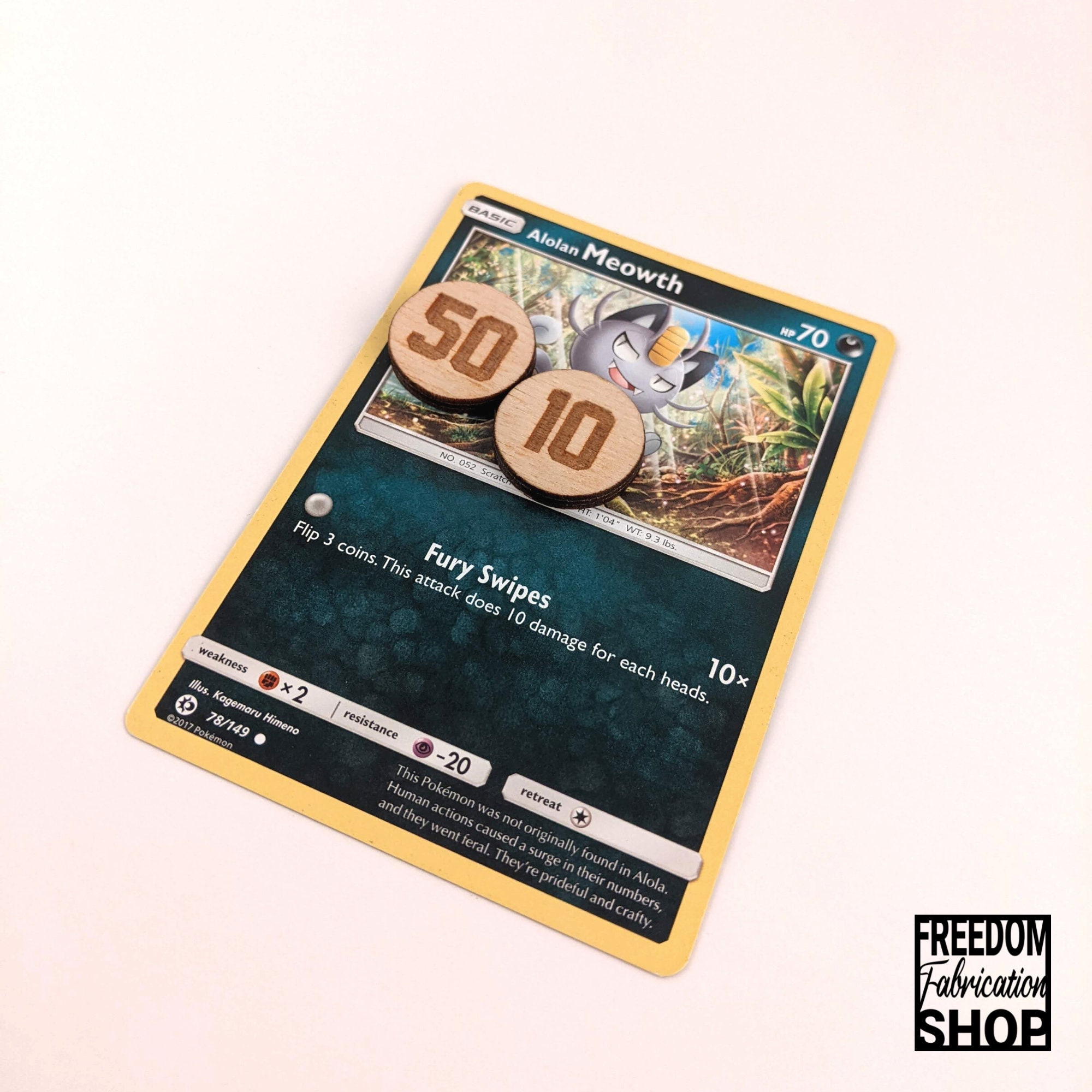 Pokémon TCG Wooden Damage Counters | Damage Markers | Damage Tokens - Etsy