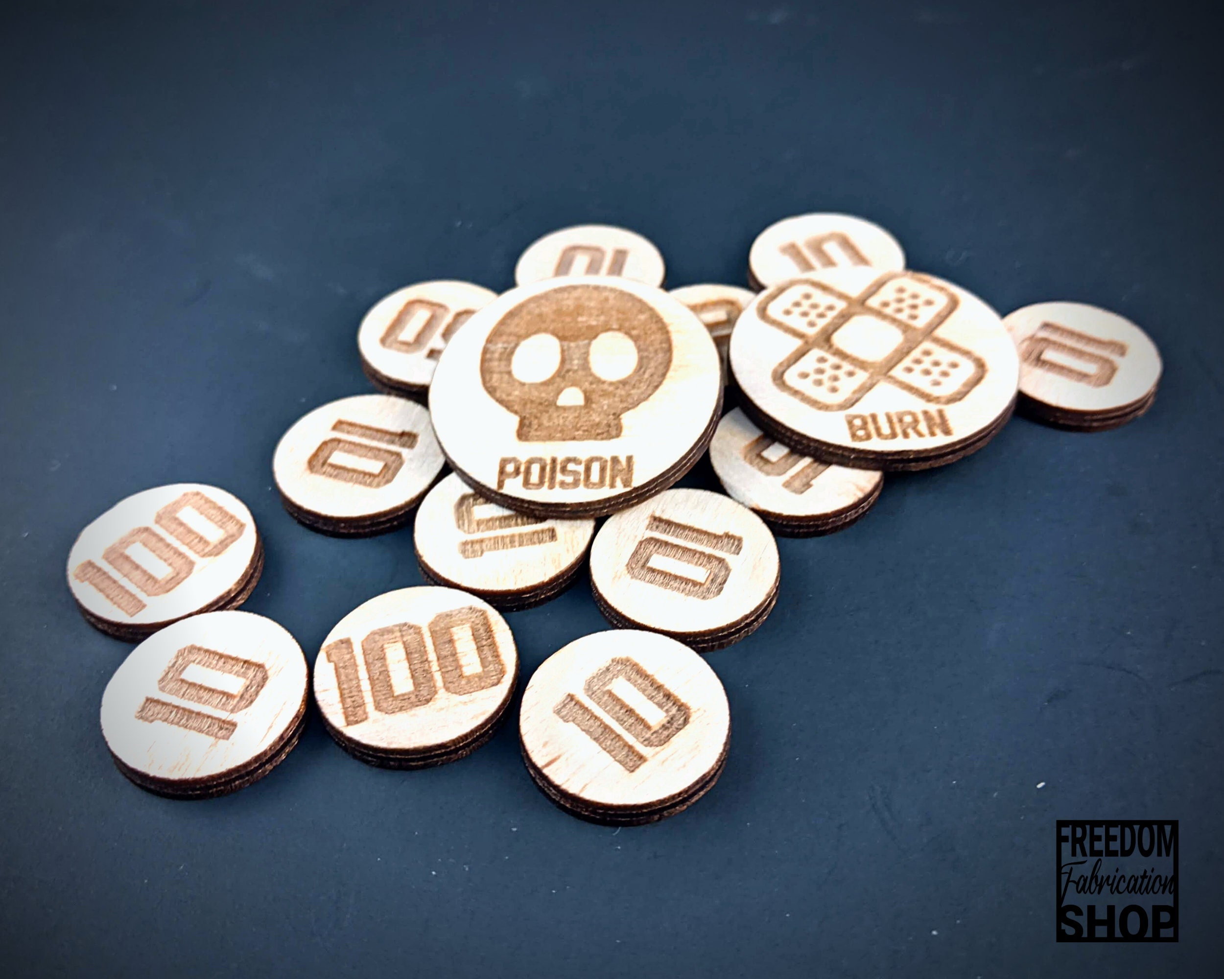 Pokémon TCG Wooden Damage Counters | Damage Markers | Damage Tokens - Etsy