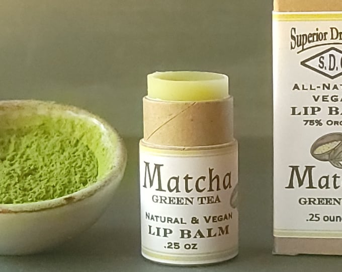 Matcha Green Tea Natural Lip Balm - Etsy