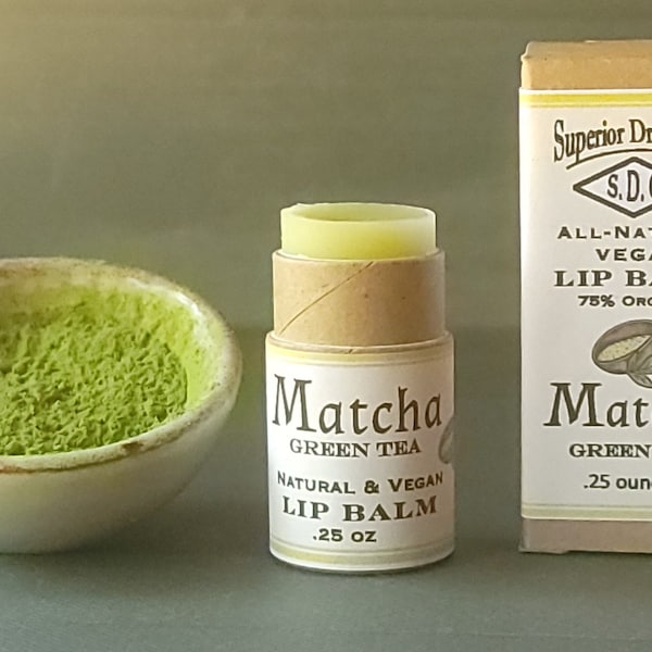 Matcha Lip Balm - Etsy