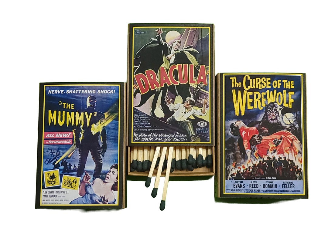 Monster Movies Matchbox Collection | Handmade | You Choose | Vintage ...