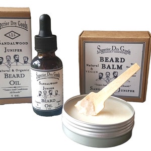 Sandalwood Juniper Natural Beard Oil | Handcrafted | Premium Essential ...