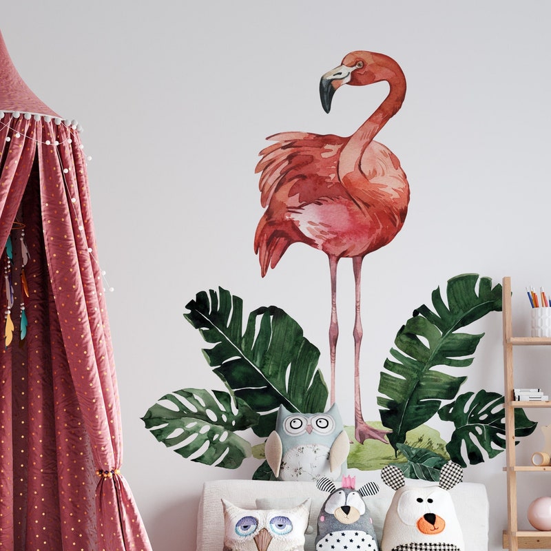 Flamingo Wall Decals - Etsy