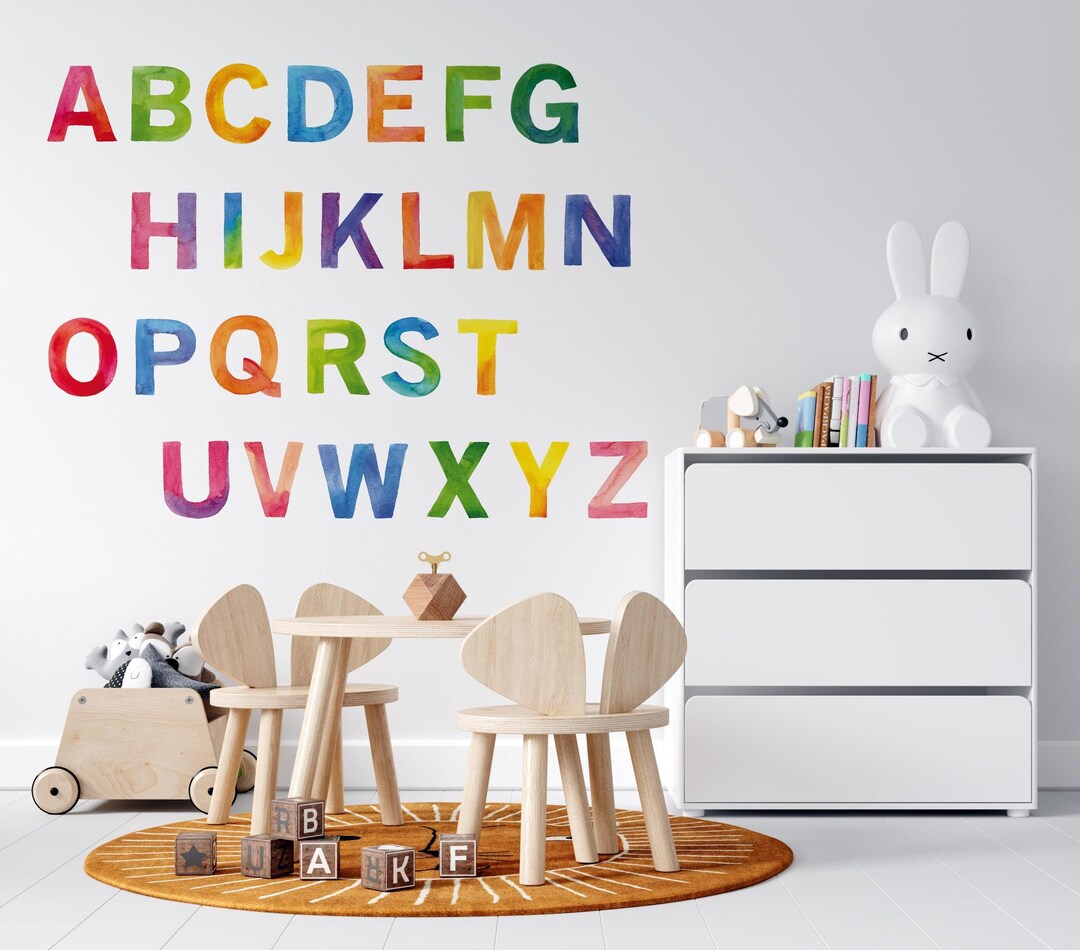 Stickers Letters Alphabet Wall Stickers for Children Educational - Etsy