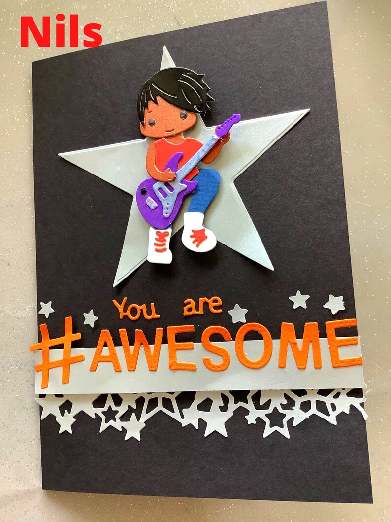 Personalised Birthday Cards for Boys Who Love to Rock Cards for Rockers ...