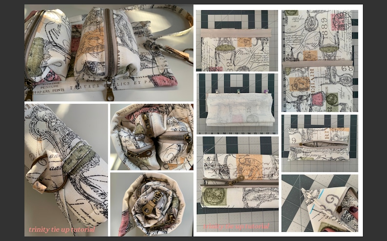 Trinity Tie up Three Compartment Zipper Roll up Organizer - Etsy