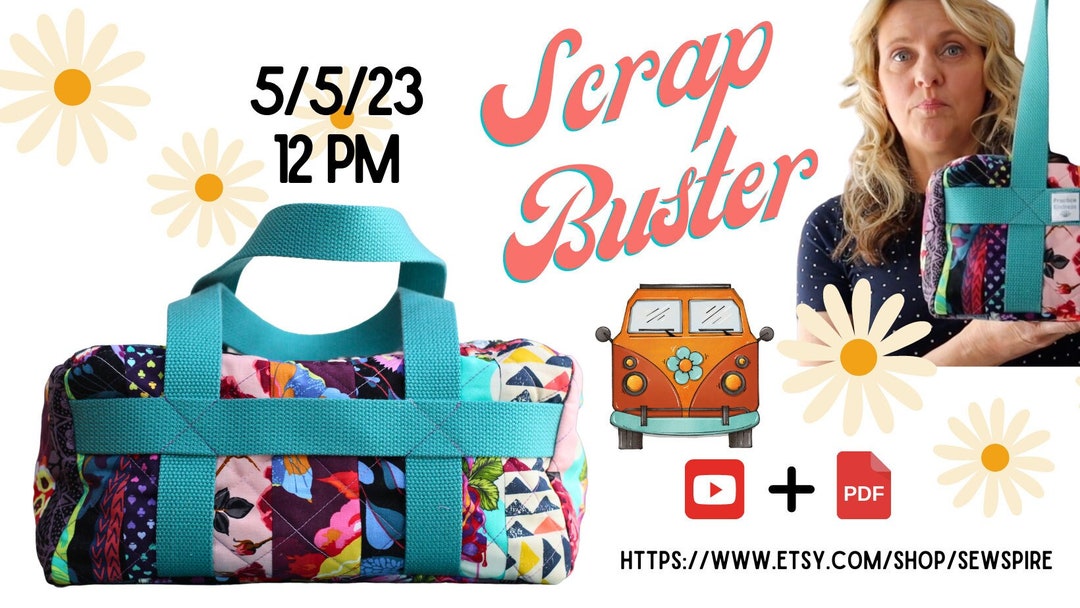 Patchwork Duffel Bag - Hippie Bag - Sewing Pattern and Tutorial ...