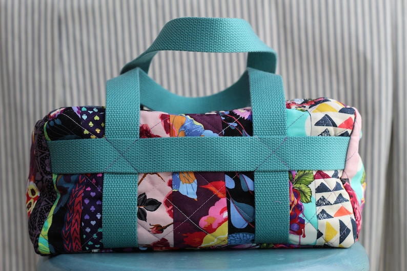 Patchwork Duffel Bag Hippie Bag Sewing Pattern and Tutorial Sewspire ...
