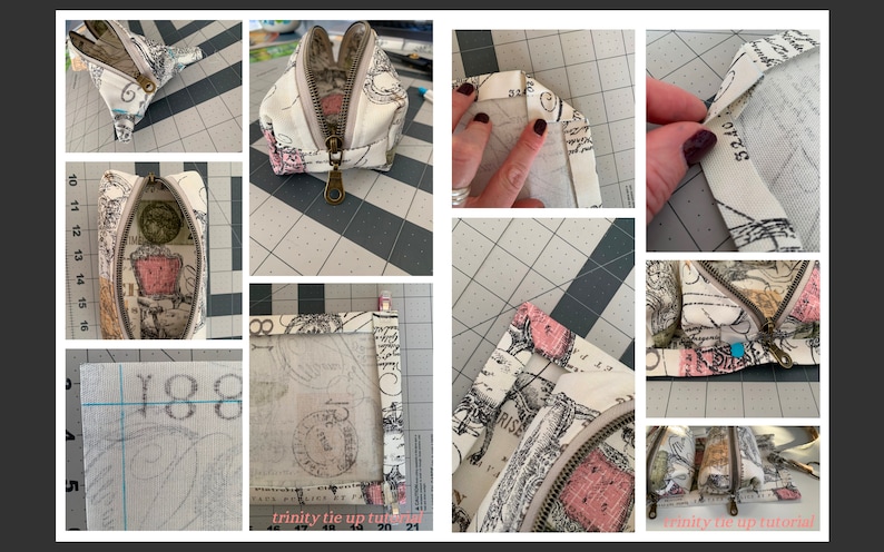 Trinity Tie up Three Compartment Zipper Roll up Organizer - Etsy