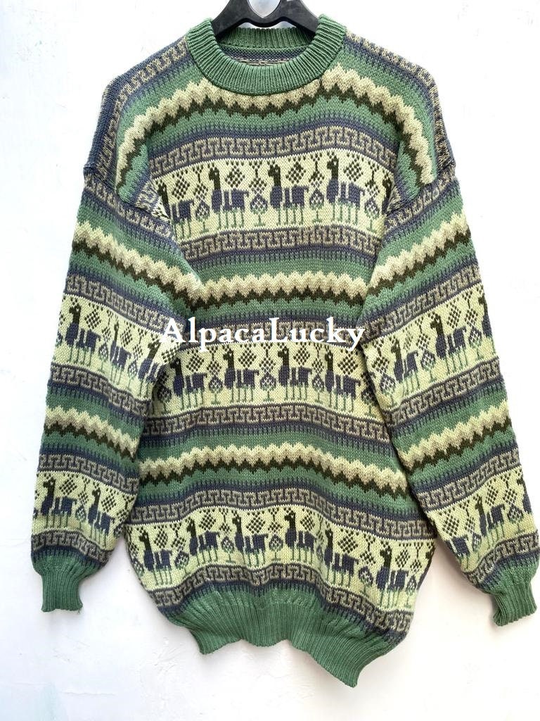Turquoise Alpaca Sweater, Peruvian Sweater, Unisex Sweater, Peruvian ...