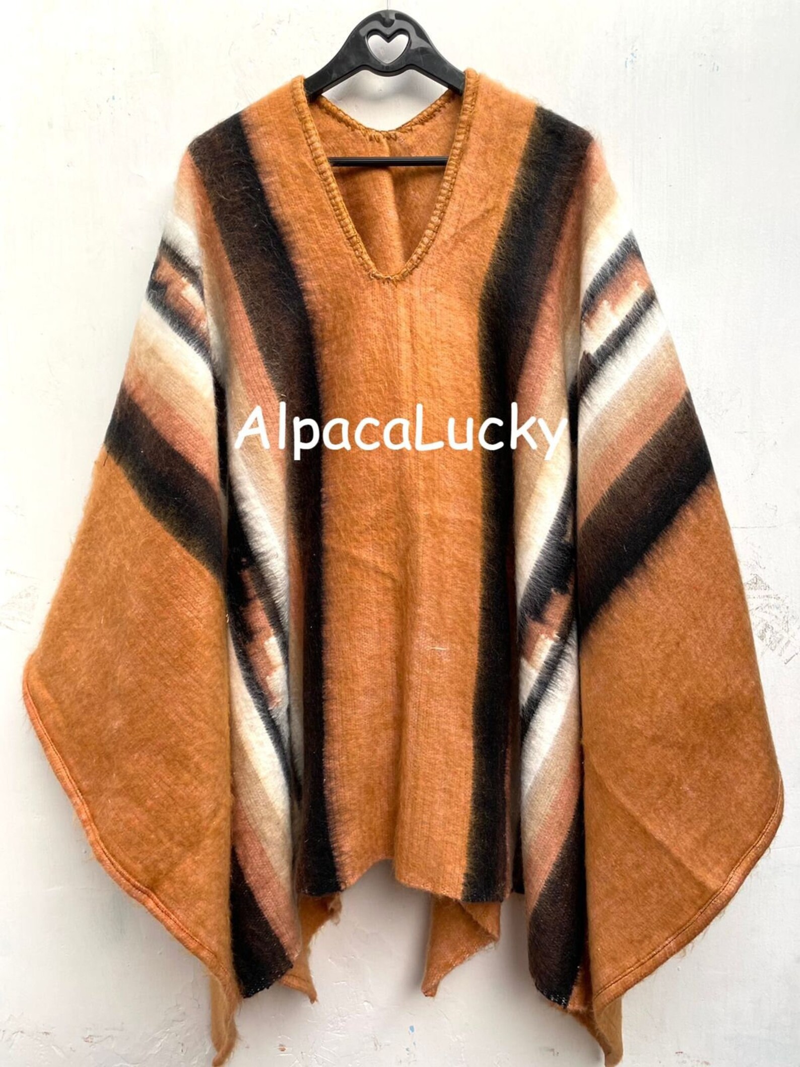 Beige Alpaca Poncho for Men and Woman, Alpaca Poncho, Poncho Alpaca ...