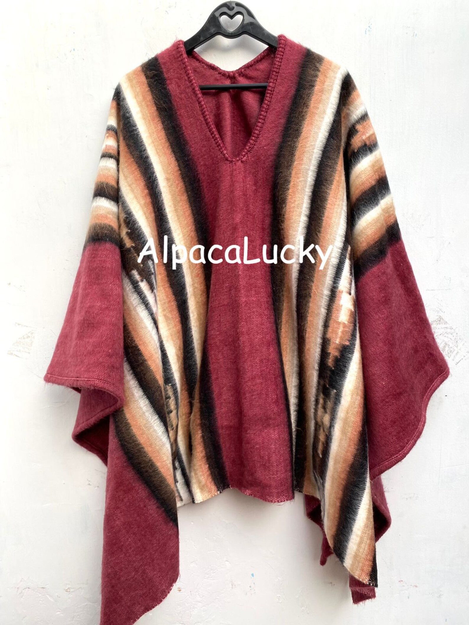 Alpaca Poncho for Men and Woman, Alpaca Poncho, Poncho Alpaca Wool ...