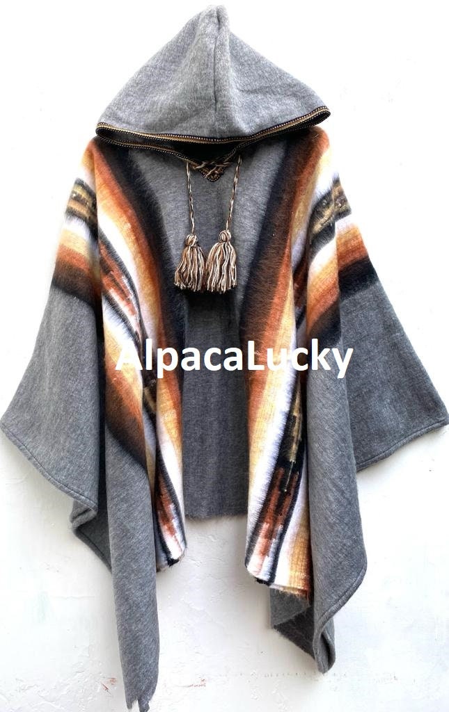 Alpaca Poncho for Men and Woman, Alpaca Poncho, Poncho Alpaca Wool ...