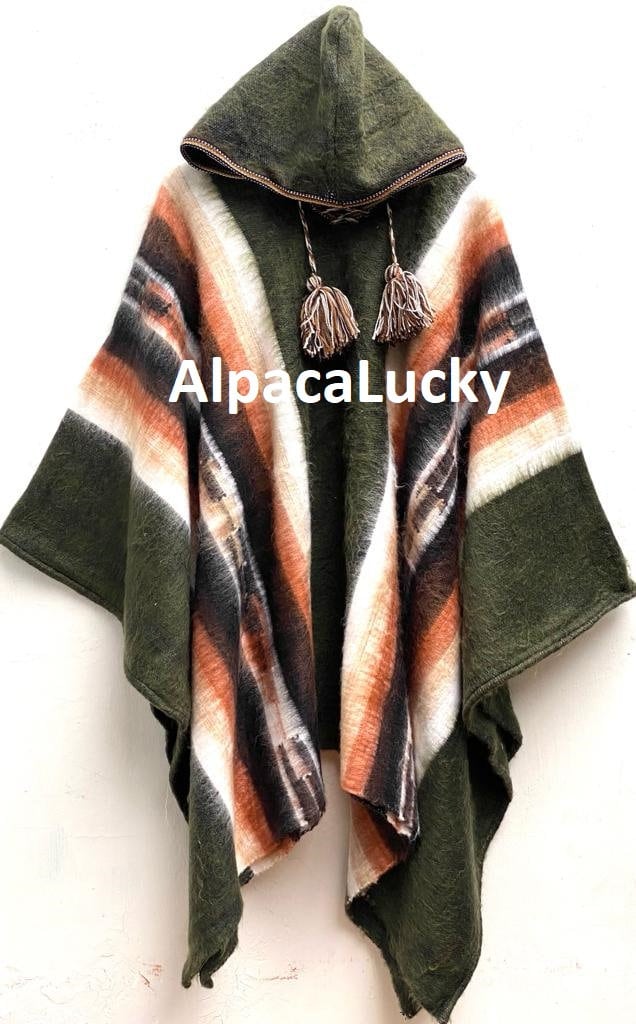 Alpaca Poncho for Men and Woman, Alpaca Poncho, Poncho Alpaca Wool ...