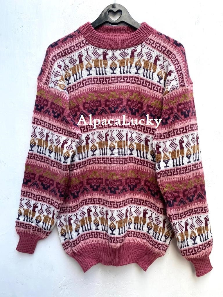 Alpaca Sweater, Peruvian Sweater, Unisex Sweater, Peruvian Alpaca ...