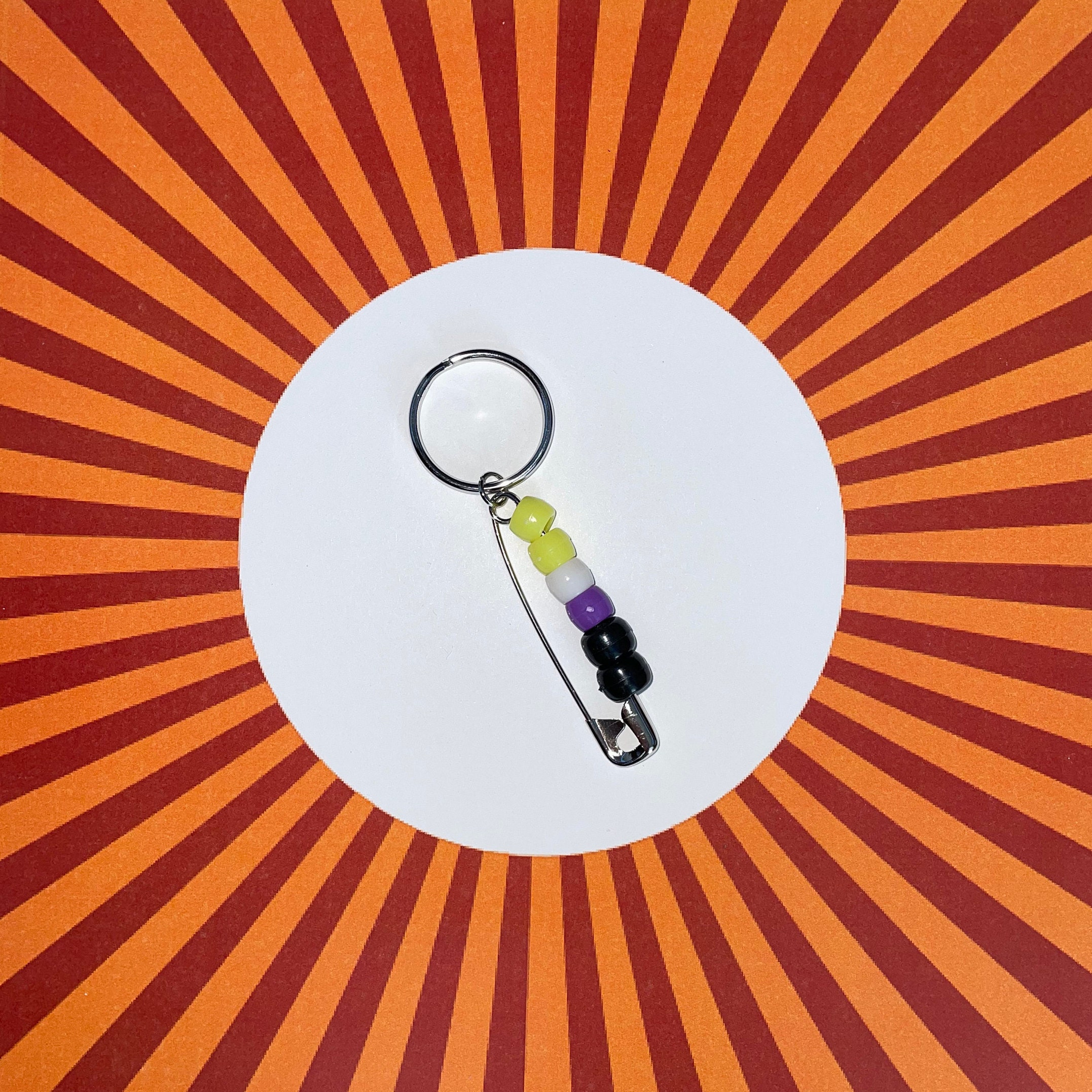 Pride flag safety pin keychains // multiple pride flags // | Etsy