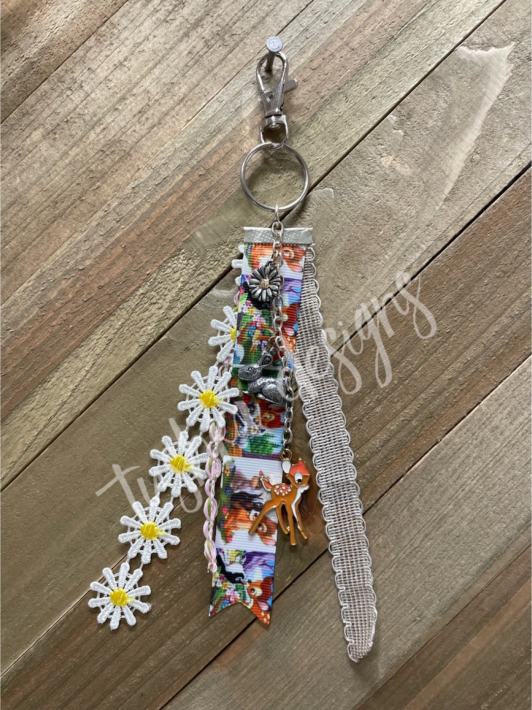 Bambi Disney Boho Keychain - Etsy