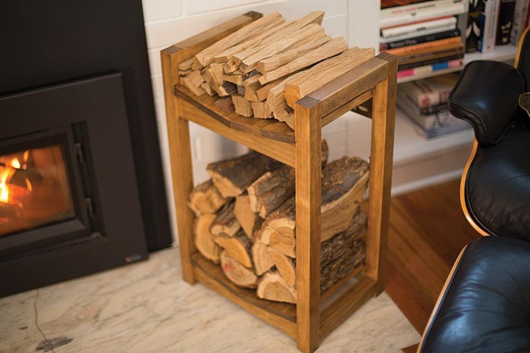 Indoor Firewood Rack Downloadable Plans! Cozy Home Essential. Stay ...
