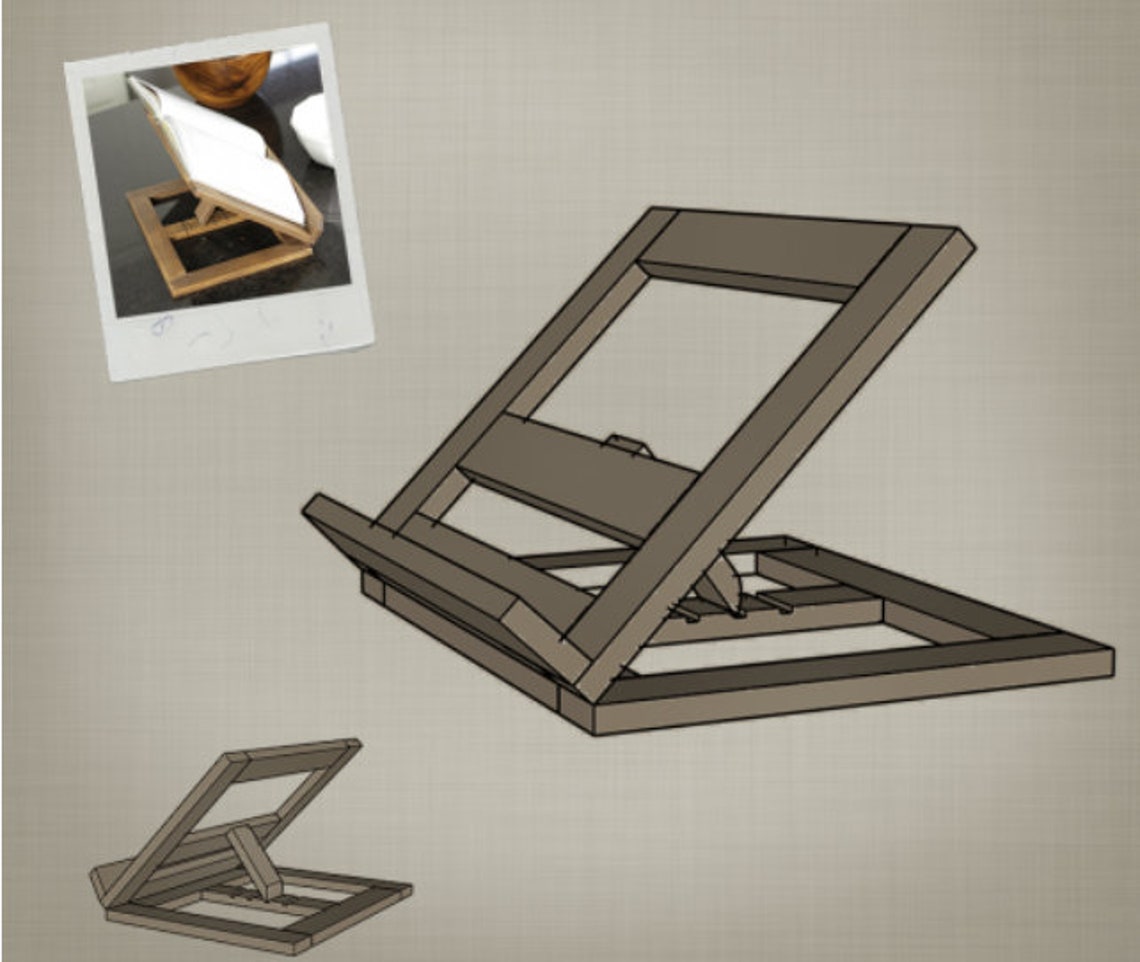 DIY Cookbook/recipe Stand Woodworking Plans. Instantly Download to ...