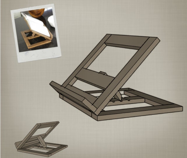 DIY Cookbook/recipe Stand Woodworking Plans. Instantly Download to ...