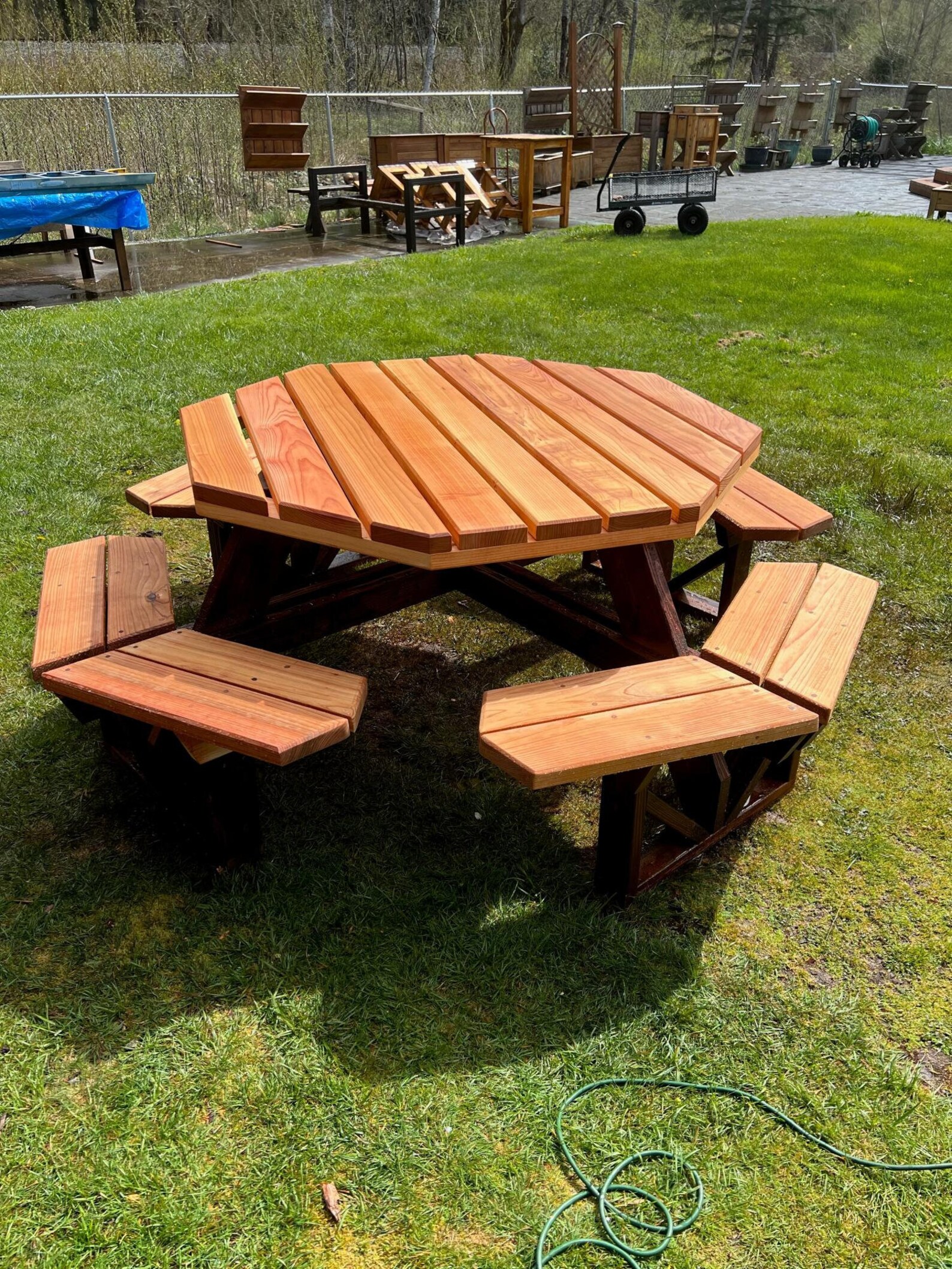 DIY Octagon Picnic Bench. Revamp Outdoor Gatherings: Comprehensive ...