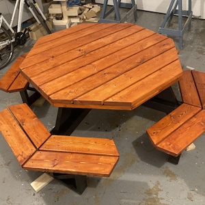 DIY Octagon Picnic Bench. Revamp Outdoor Gatherings: Comprehensive ...