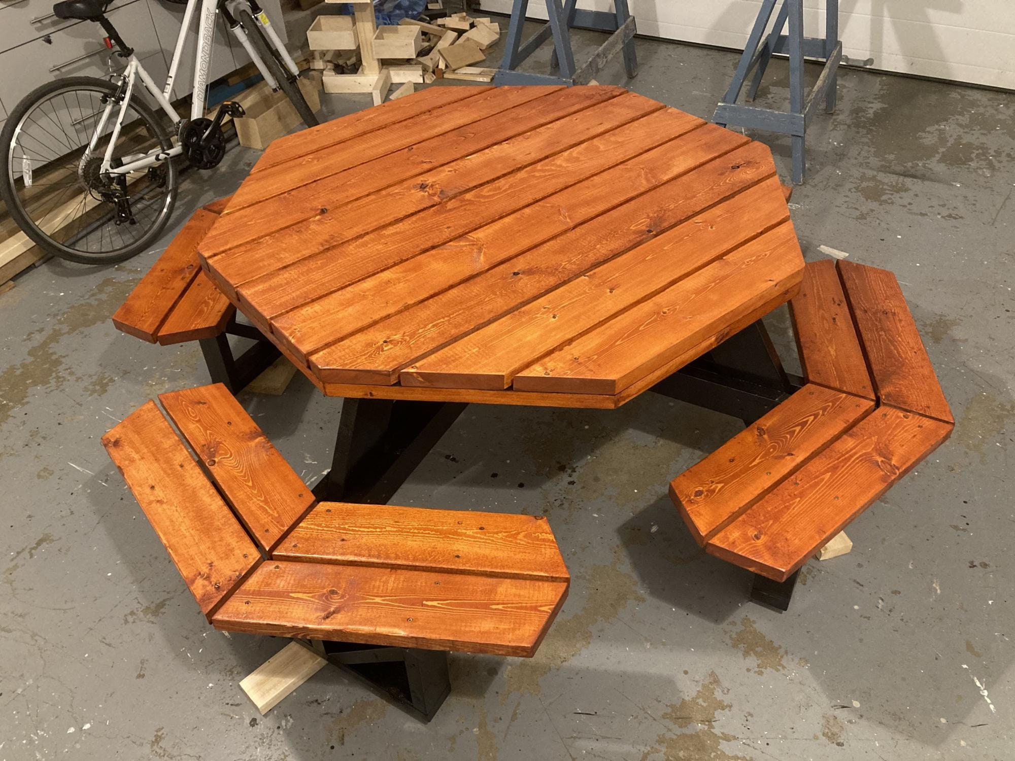 DIY Octagon Picnic Bench. Revamp Outdoor Gatherings: Comprehensive ...