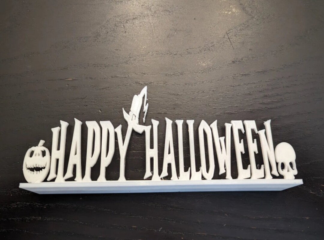 Halloween Sign STL File for Your Haunted Home! Spooktacular Decor ...