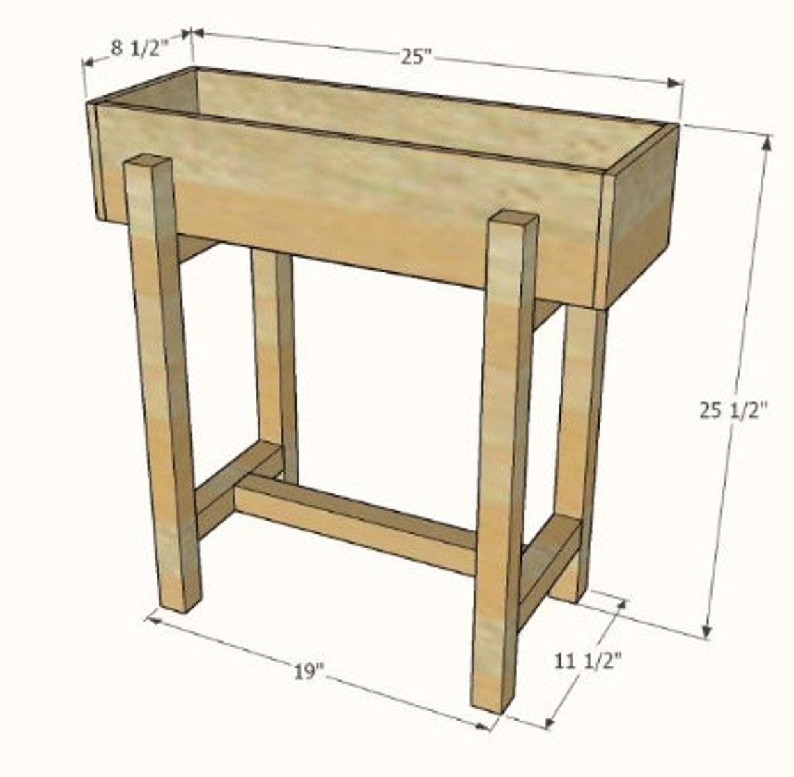 DIY Raised Planter Stands. Transform Your Garden: DIGITAL Blueprint ...