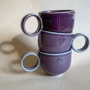 Espresso Cup, Dubble Espresso Cup, Coffie Cup, Purple Colour, XS Cup, 2 ...