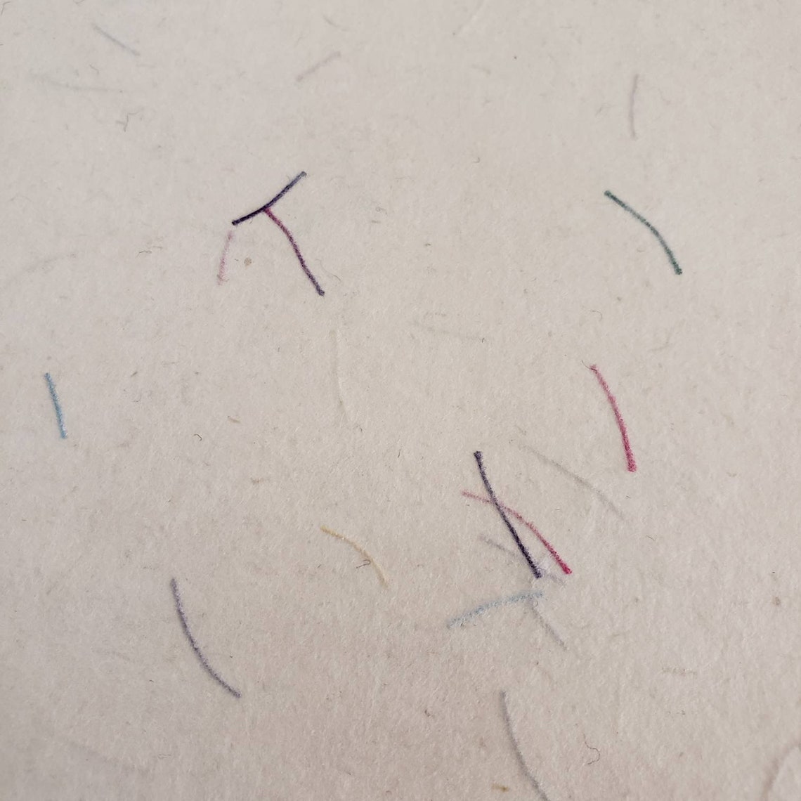 Handmade Abaca Paper With Rainbow Threads, Pack of 6 - Etsy