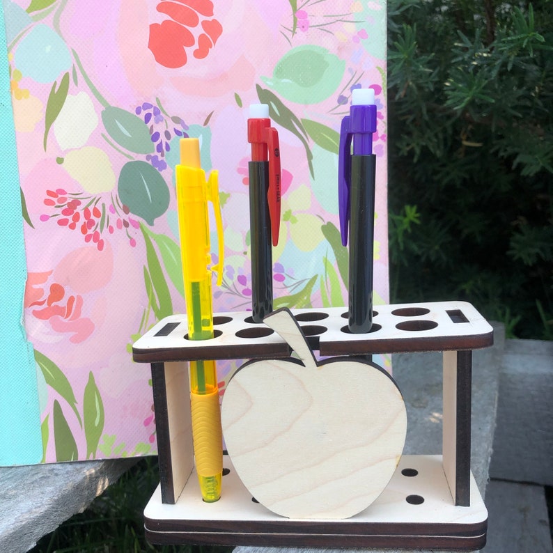 Apple Pencil Holder SVG Laser Cut File Glowforge Christmas - Etsy Canada