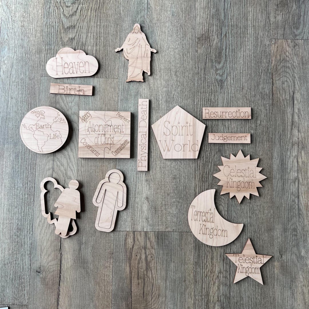 Plan of Salvation SVG Laser Cutting Files for Wood and Vinyl, Plan of ...