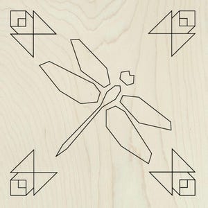 Dragonfly Barn Quilt SVG Cut File, Farmhouse Patchwork Wooden Quilt ...
