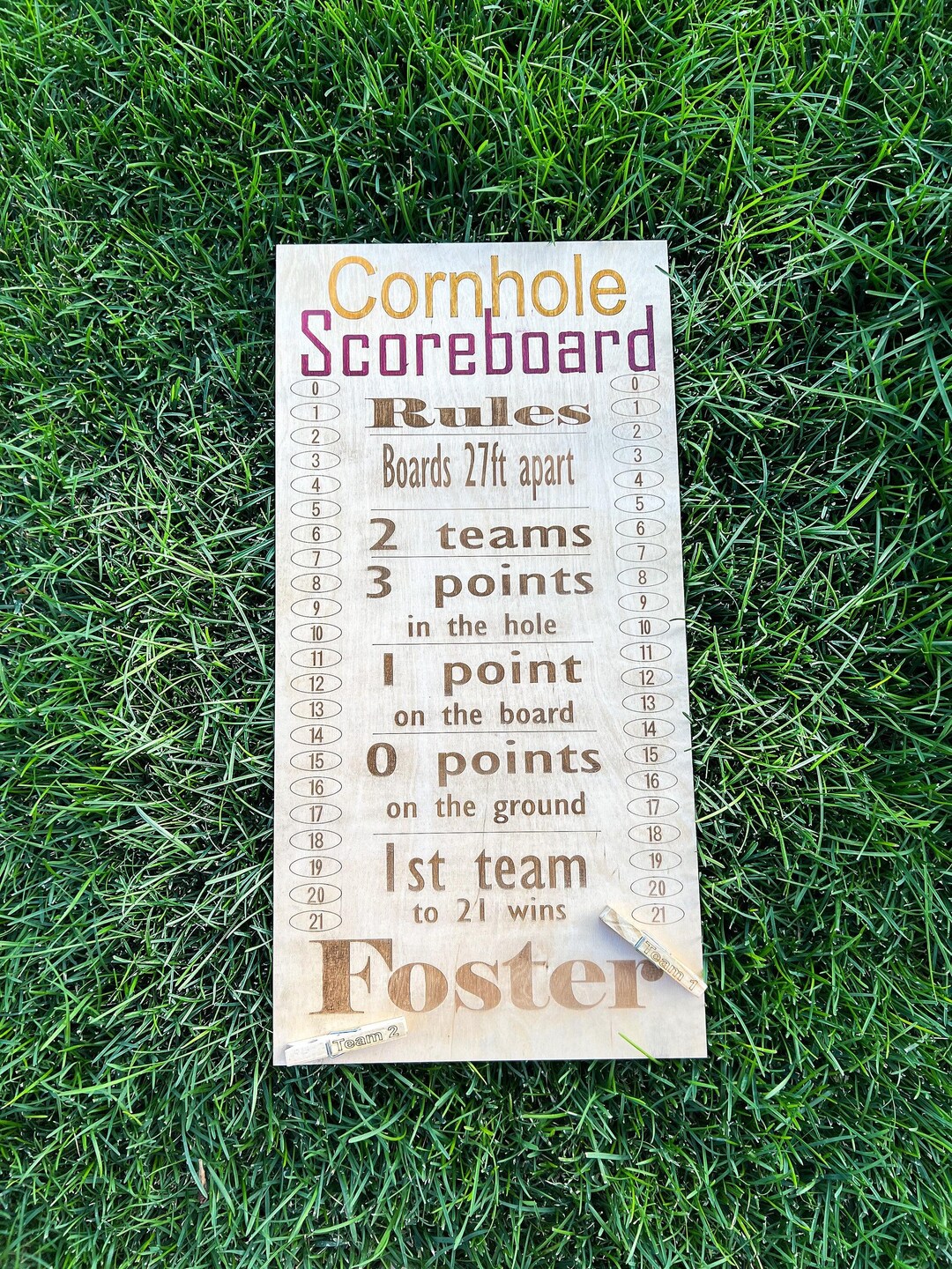 Cornhole Scoreboard Laser Cut SVG File, Game SVG, Corn Hole Rule Laser ...