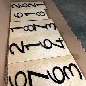 House Address Sign SVG, Custom House Numbers SVG Laser Cut Files - Etsy