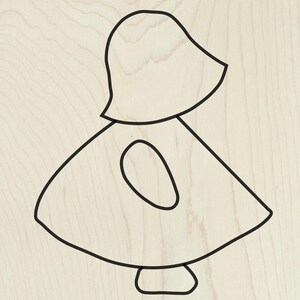 Sue Bonnet Quilt Block SVG Laser Cut Files Digital Download, Dutch Girl ...