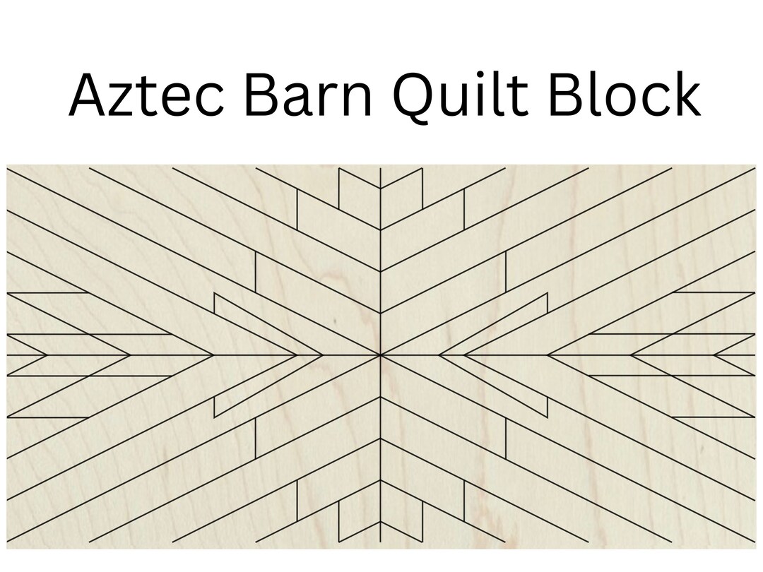 Aztec Quilt Block SVG Mosaic Sign Laser Cut Plans, Barn Quilt Stencil ...